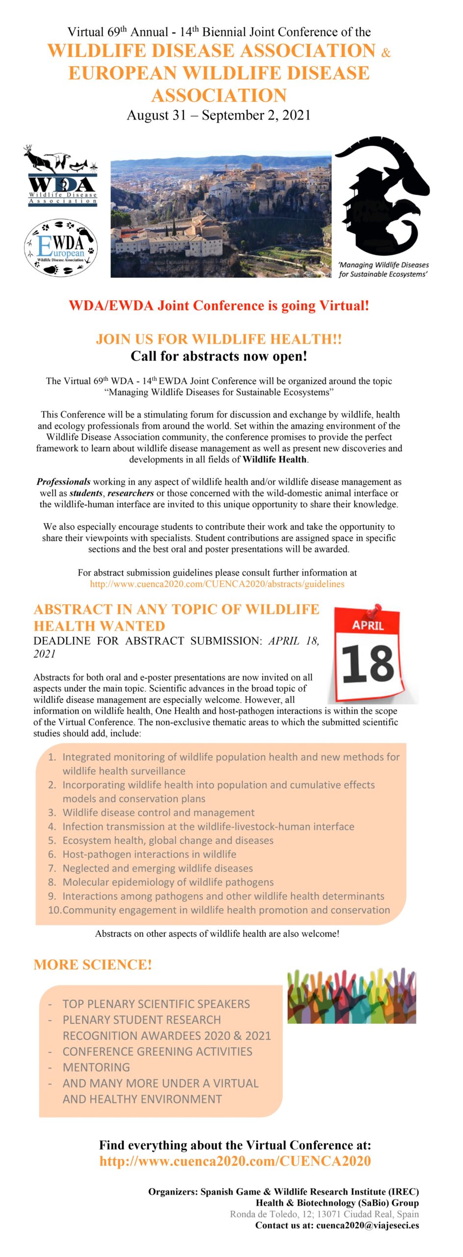 Call for Abstracts for the 69th WDA / 14th EWDA Joint Virtual ...